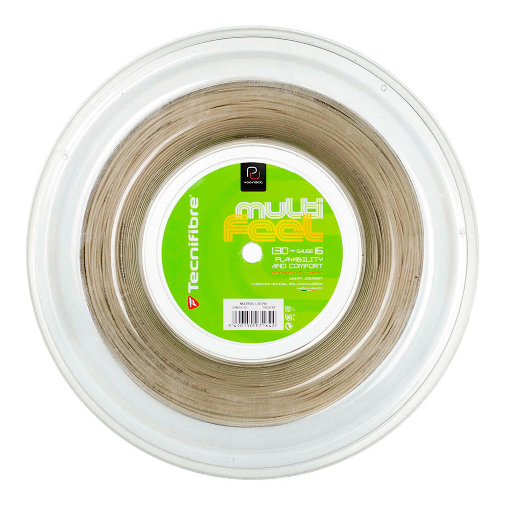 tecnifibre multifeel 200m bobine cordage ecru | Tecnifibre multifeel 200m bobine cordage ecru