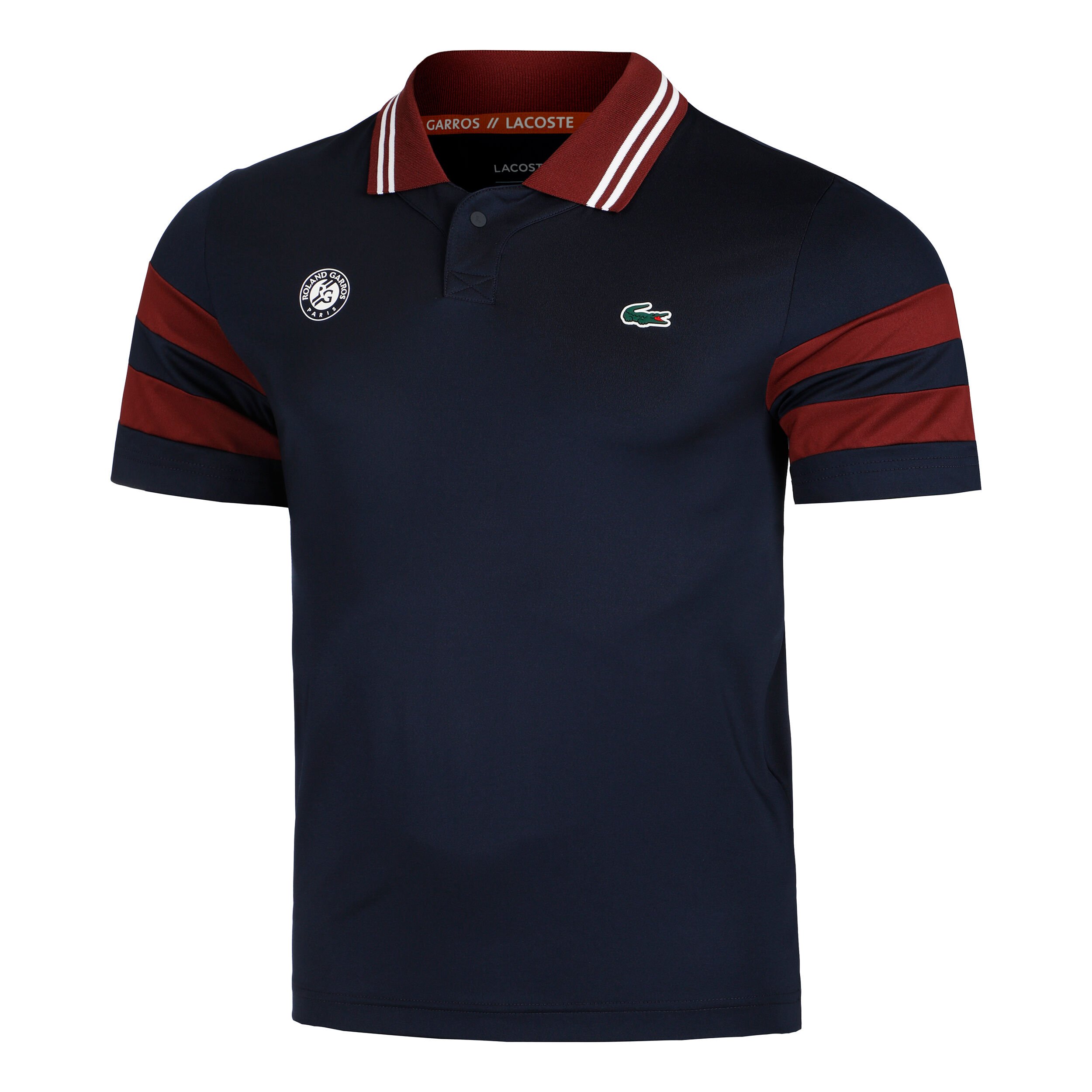 Lacoste striped polo store