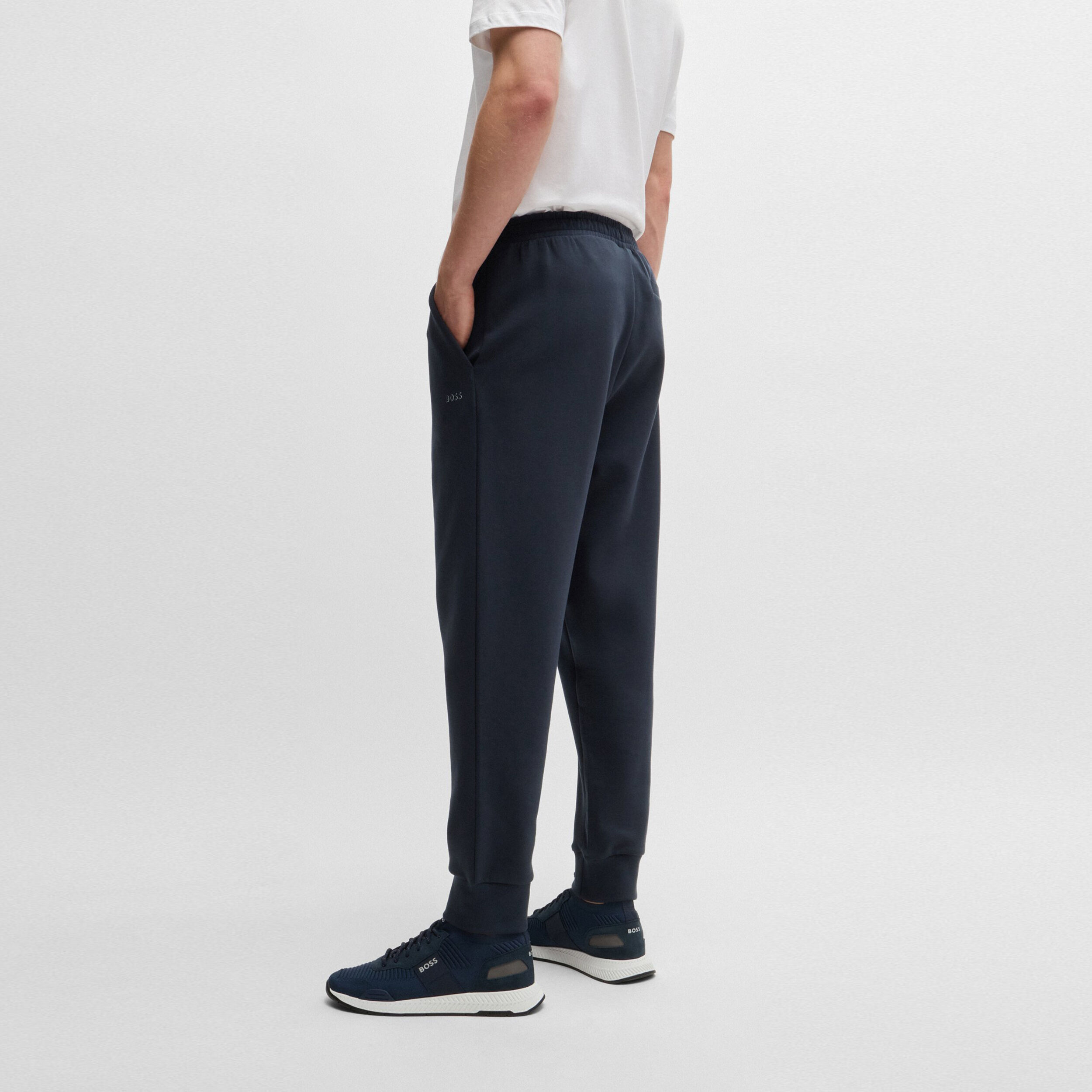 Hadiko Pantalon Survetement Hommes Bleu Fonce