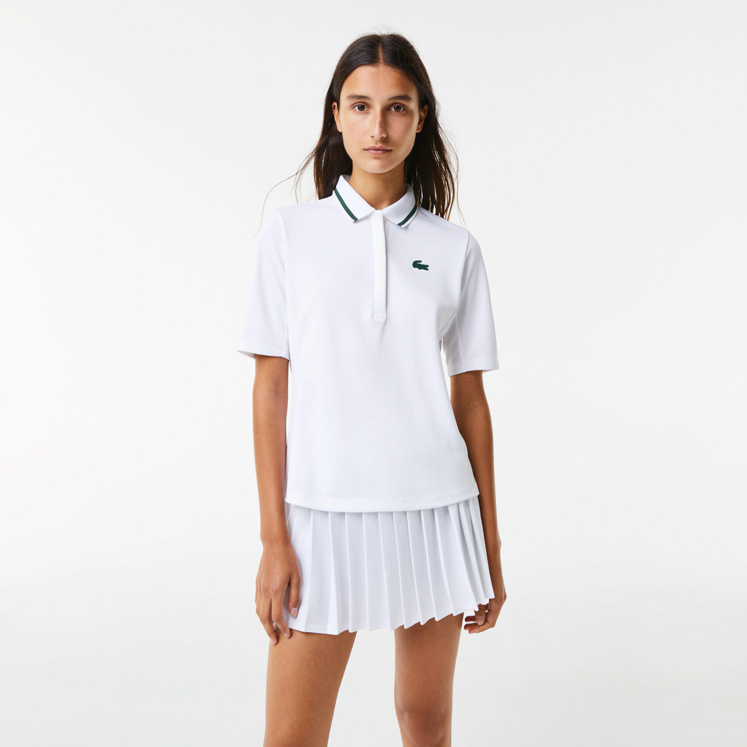 Buy Lacoste Polo Femmes Blanc online Tennis Point FR
