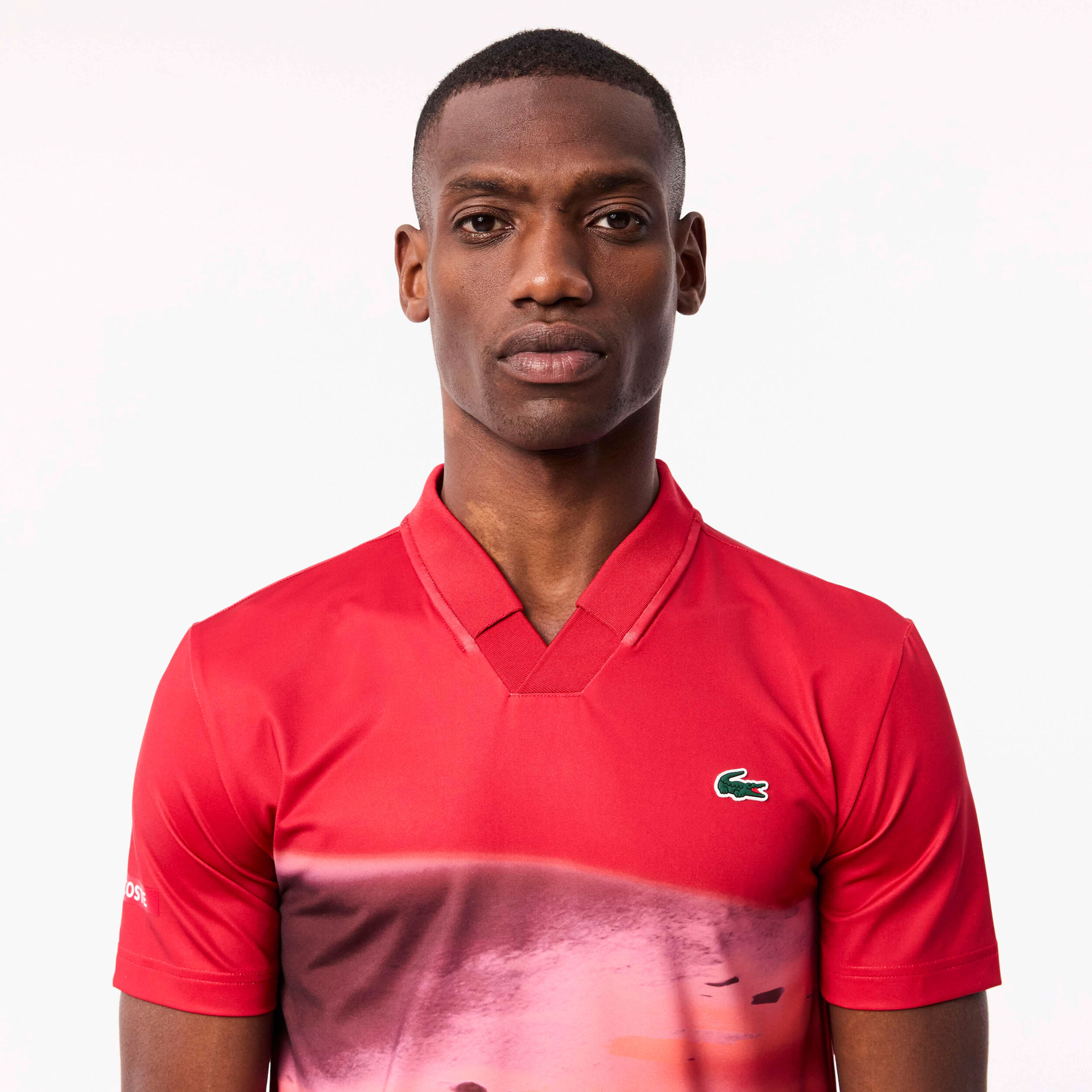 Red lacoste top store